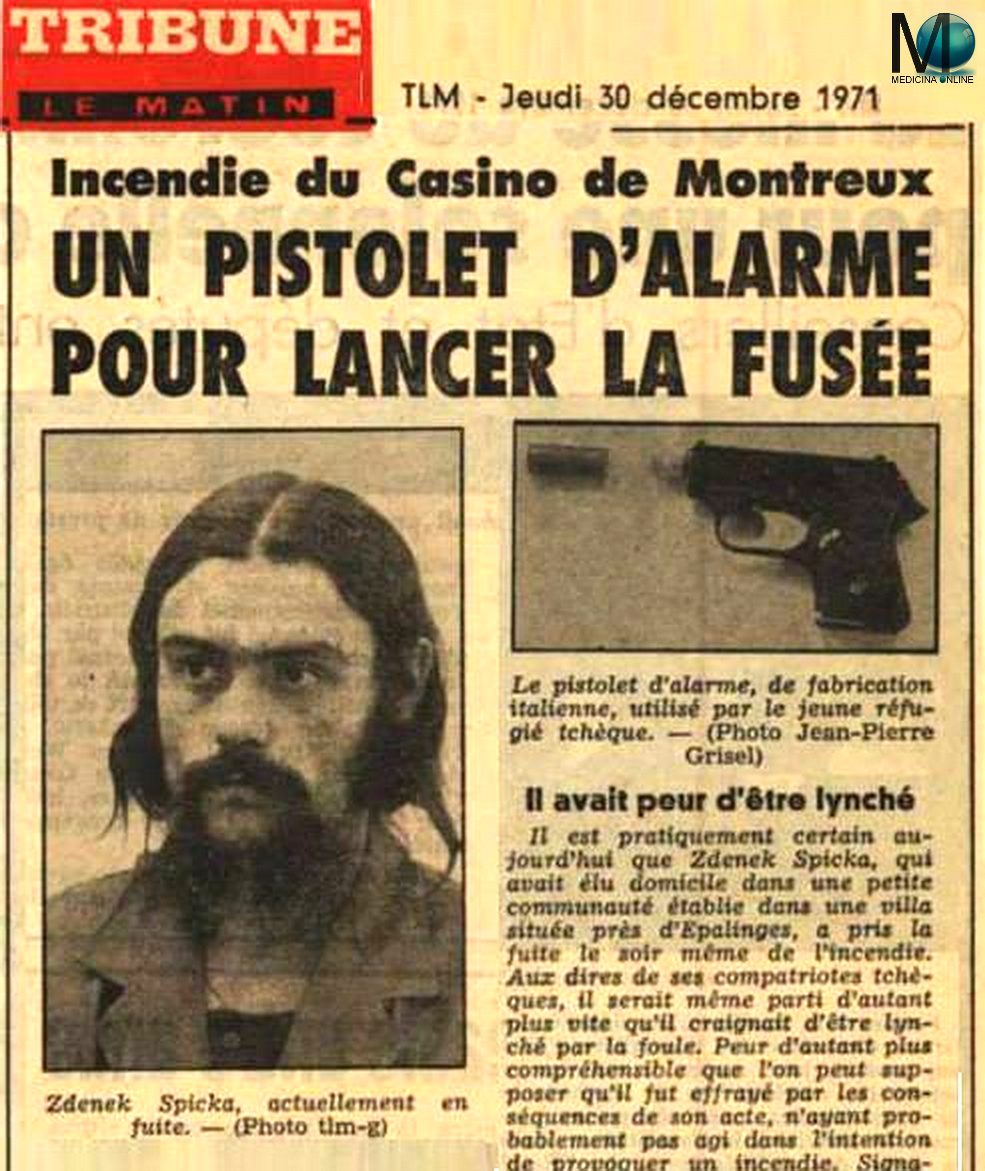 Zdenek Spicka: l’uomo che ispirò Smoke on the water dei Deep Purple ...