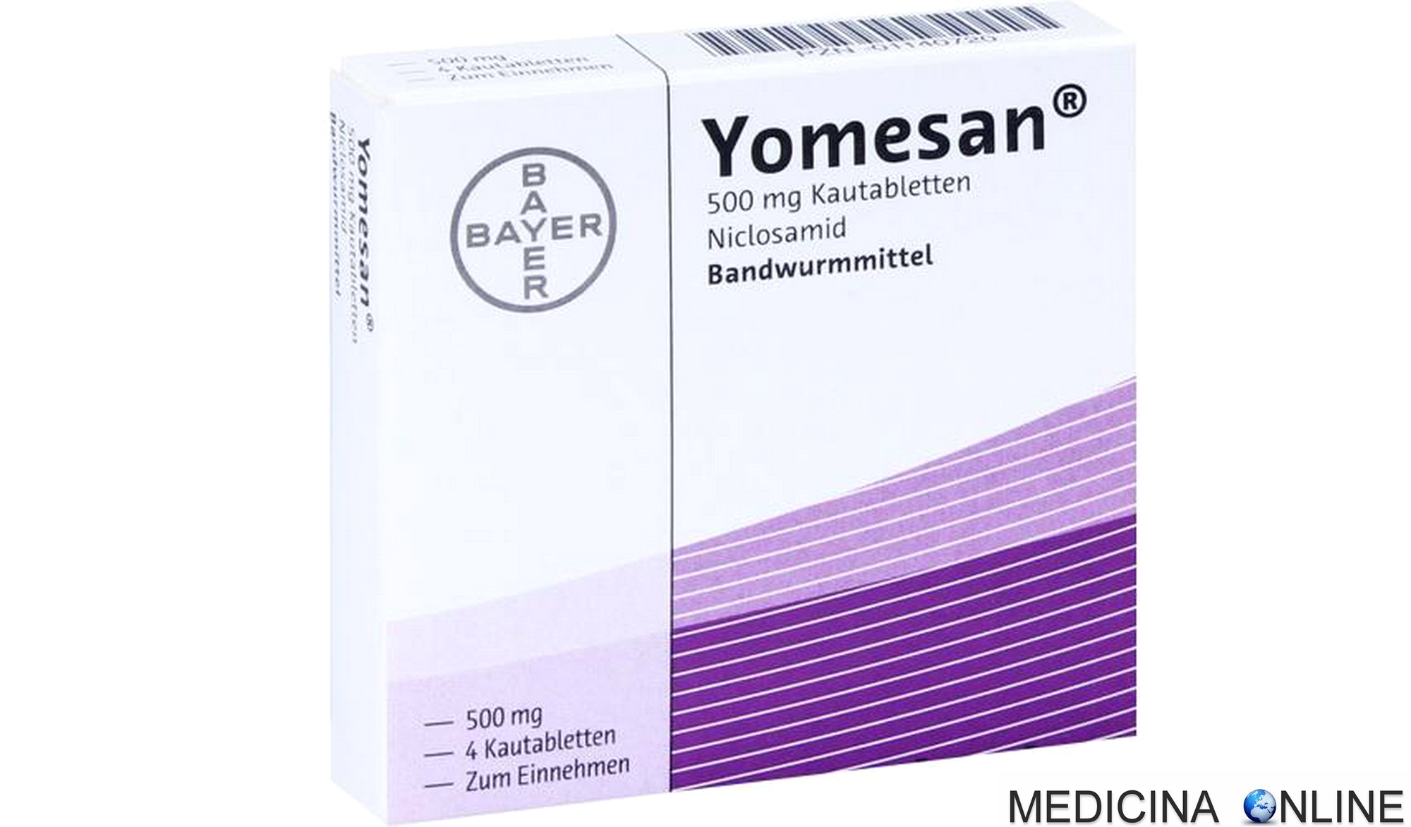 Yomesan (niclosamide) 500 mg compresse masticabili, foglio illustrativo ...