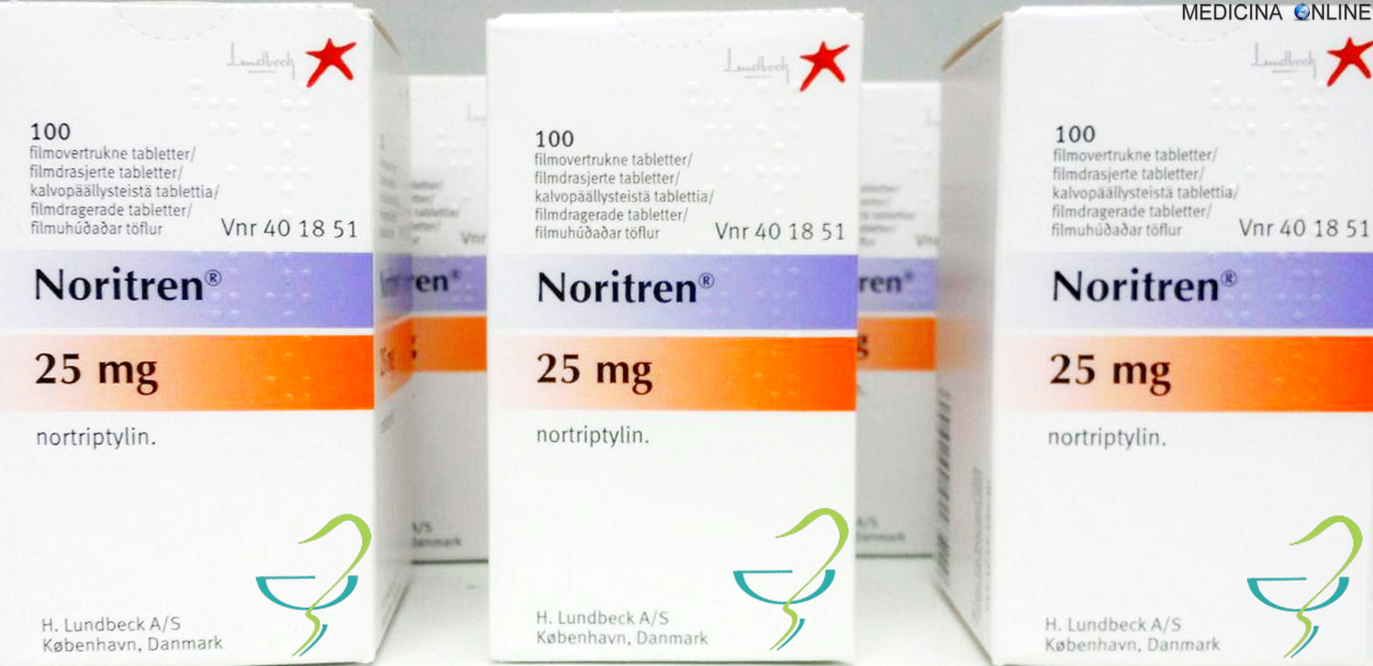 Noritren (nortriptilina) compresse rivestite 10 mg e 25 mg, foglio ...